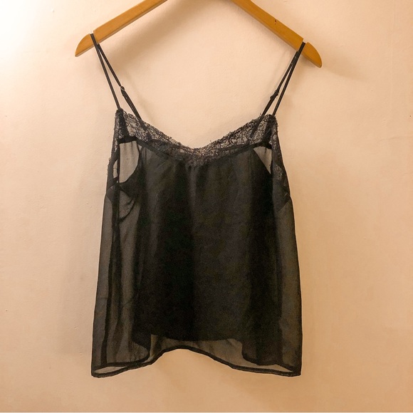Forever 21 | Tops | Sheer Lace Trim Cami | Poshmark